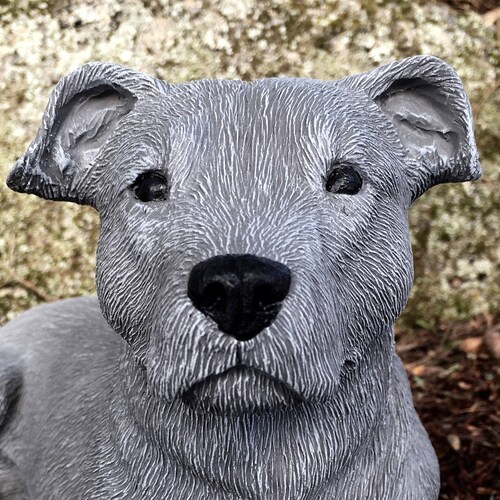 Pitbull Statue Concrete Statues. Pit Bull Dog Statue Garden | Etsy