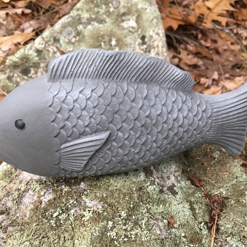 Fish Statue Concrete Garden Figure Concrete Fish Cement | Etsy