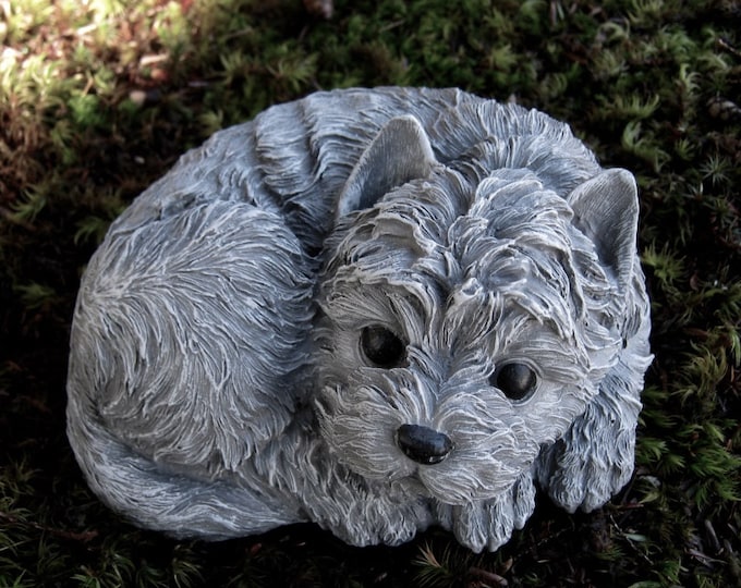 Terrier Dog Statue, Concrete Terrier Figure, Cement Dog Statues, Toy ...
