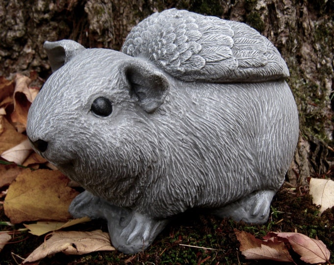 Guinea Pig Angel Statue, Concrete Pig Memorial, Remembrance Figure ...