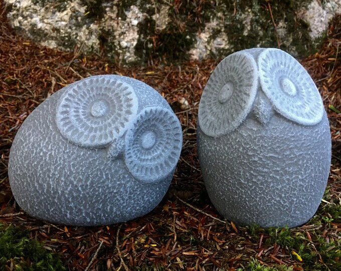 Owl Statues, Wide Eyed Owls, Concrete Owls, Owl Figures, Home and ...