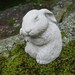 Rabbit Statue, Bunny Rabbit Figurine, Concrete Rabbit Garden Statue ...
