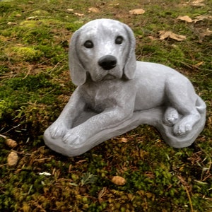 Beagle Statue, Concrete Dog Statues, Garden Decor, Pet Memorial, Garden ...