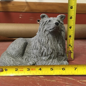 Sheltie Dog, Garden Statue, Concrete Dog Statues of Sheltie Breed ...