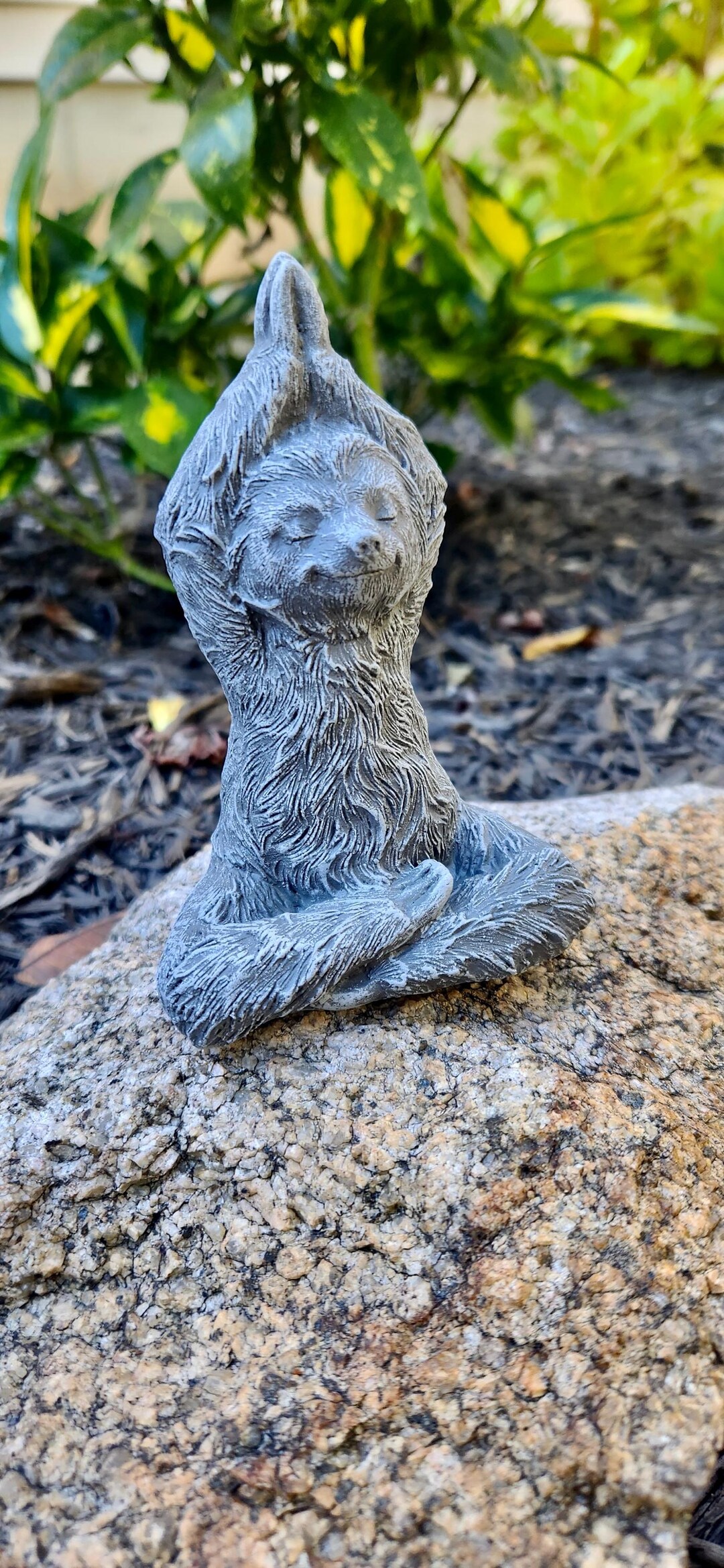 Sloth Figure in Yoga Pose, Concrete Sloth Statue, Home Decor, Cement ...