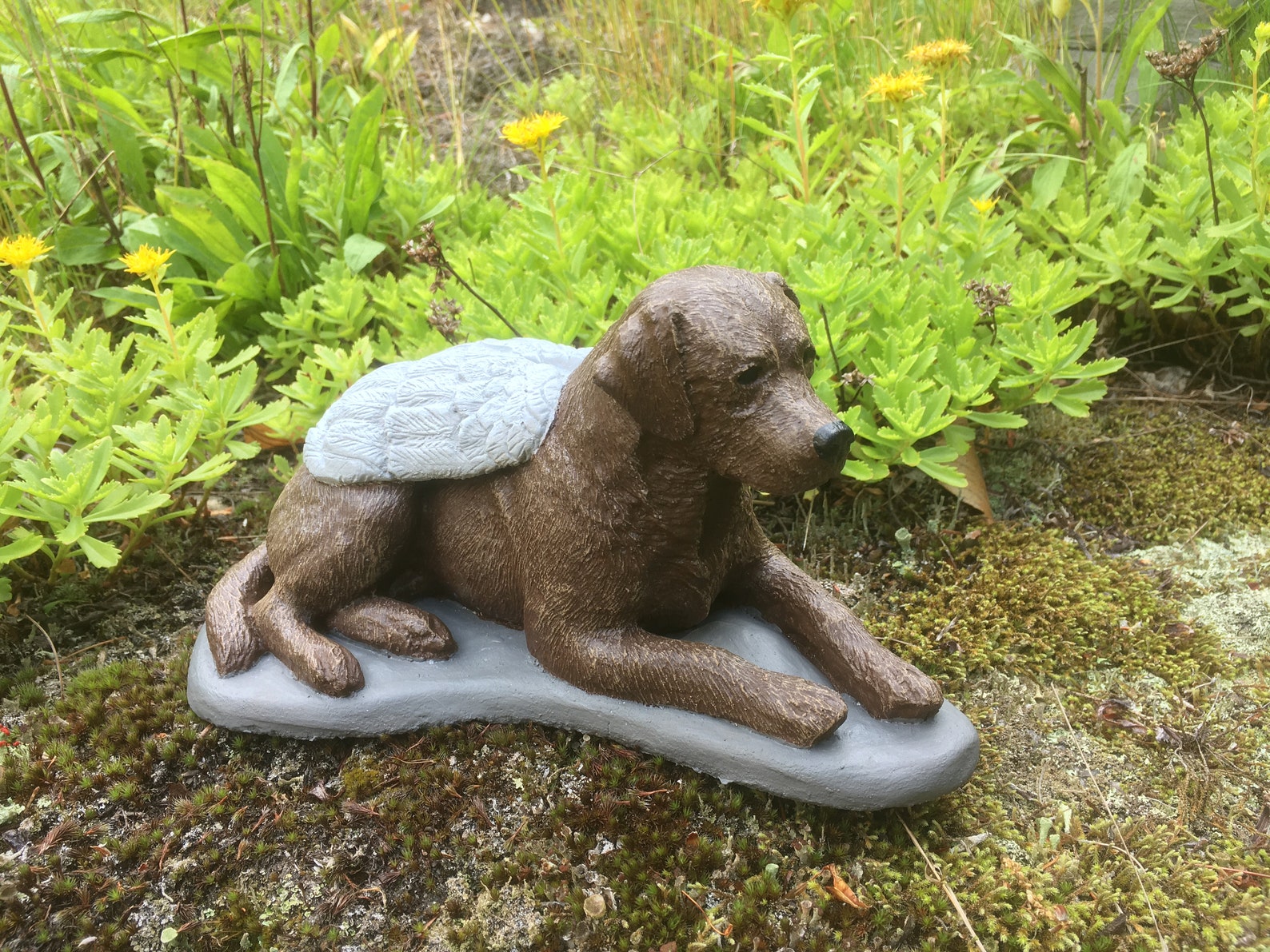 Labrador Statue, Lab, Labrador Retriever Angel Statue, Concrete Lab ...