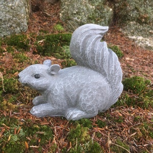 Squirrel Statue, Concrete Squirrels, Concrete Squirrel Figure, Cement ...