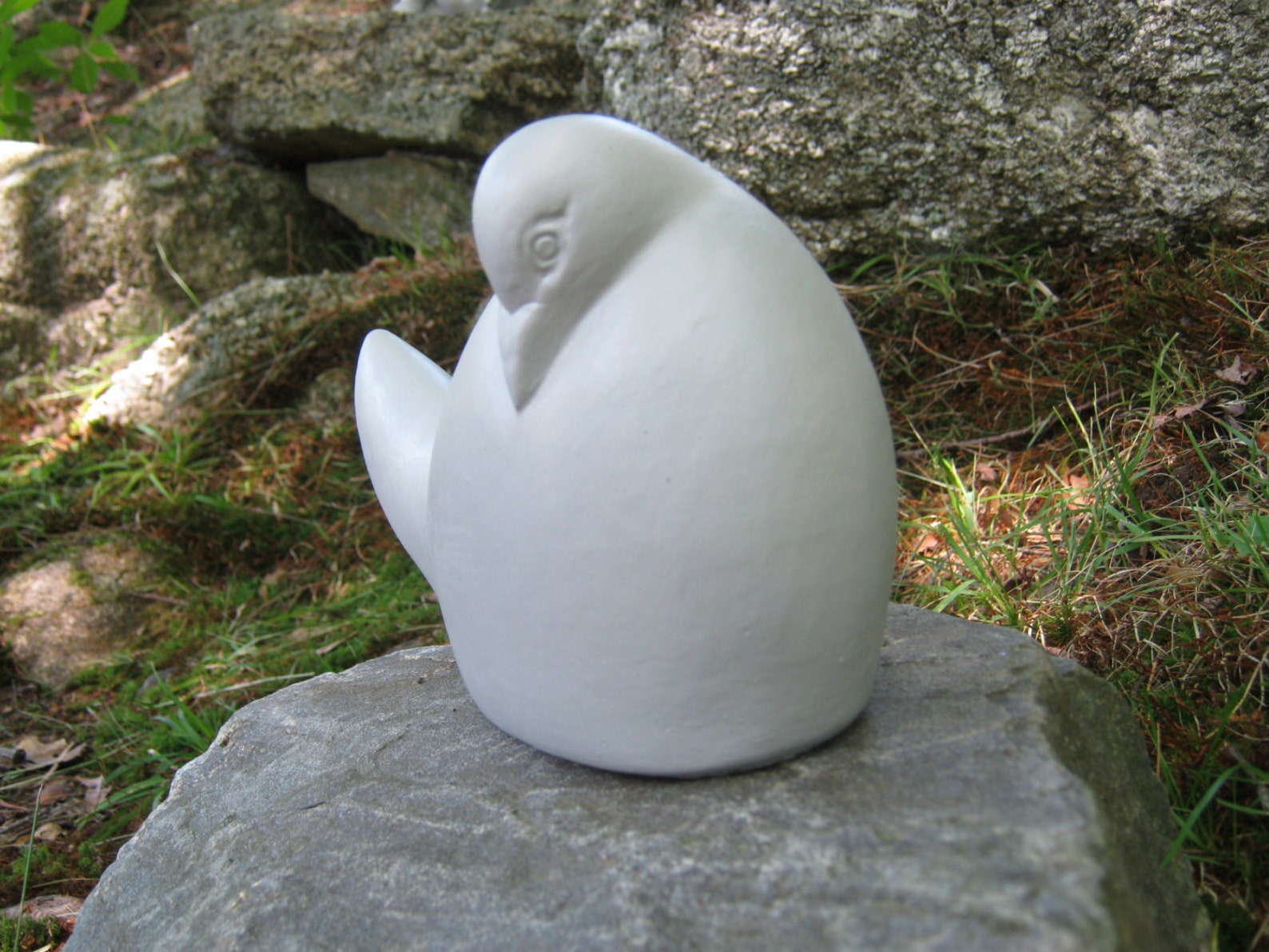 Bird Statue, Concrete Statues, Dove Statue, Garden Decor, Contemporary ...