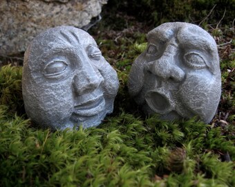 Garden Rock Faces | Etsy