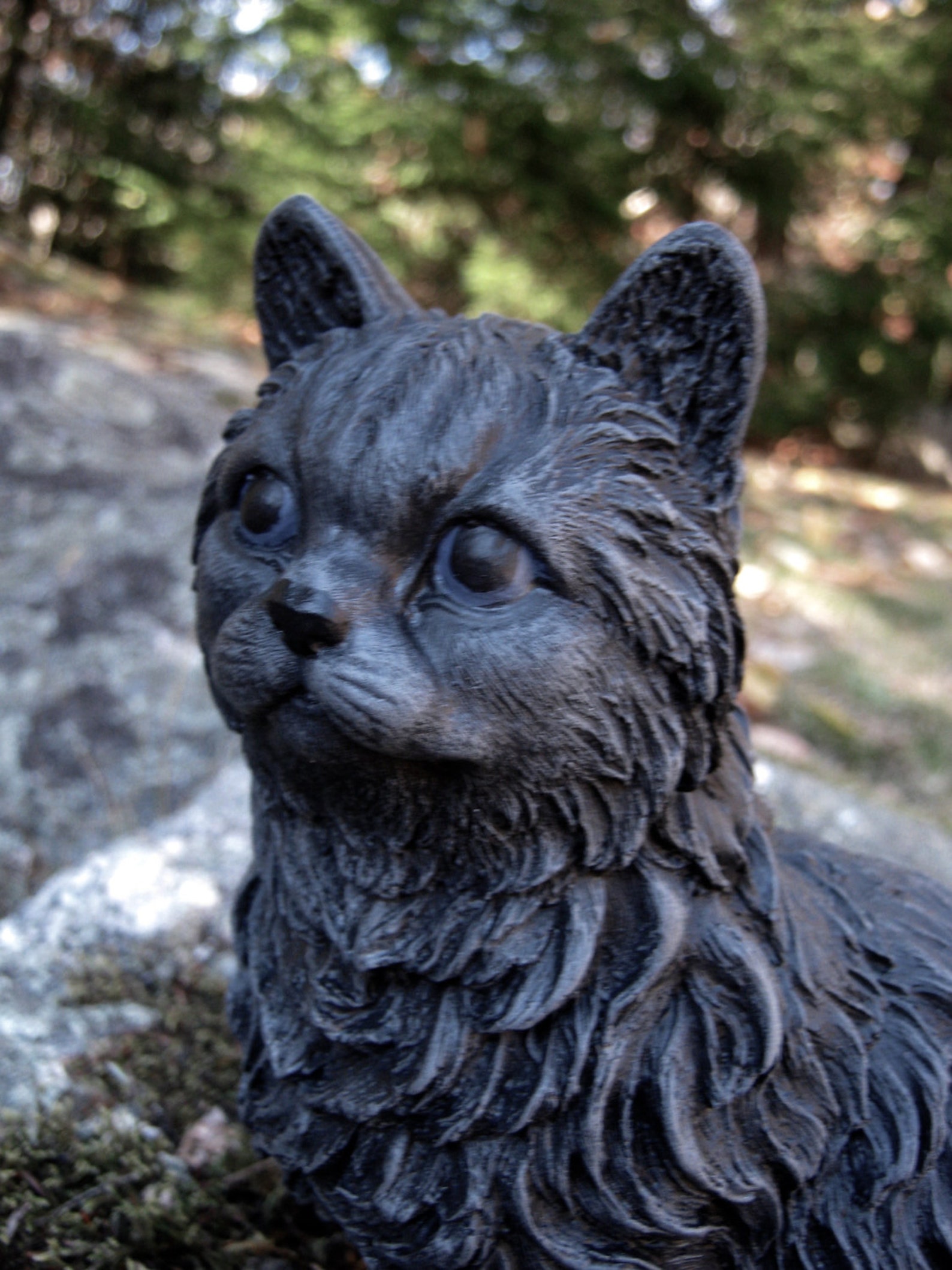 Cat Statue, Concrete Cats, Memorial for Pet Cat, Statues of Cats ...