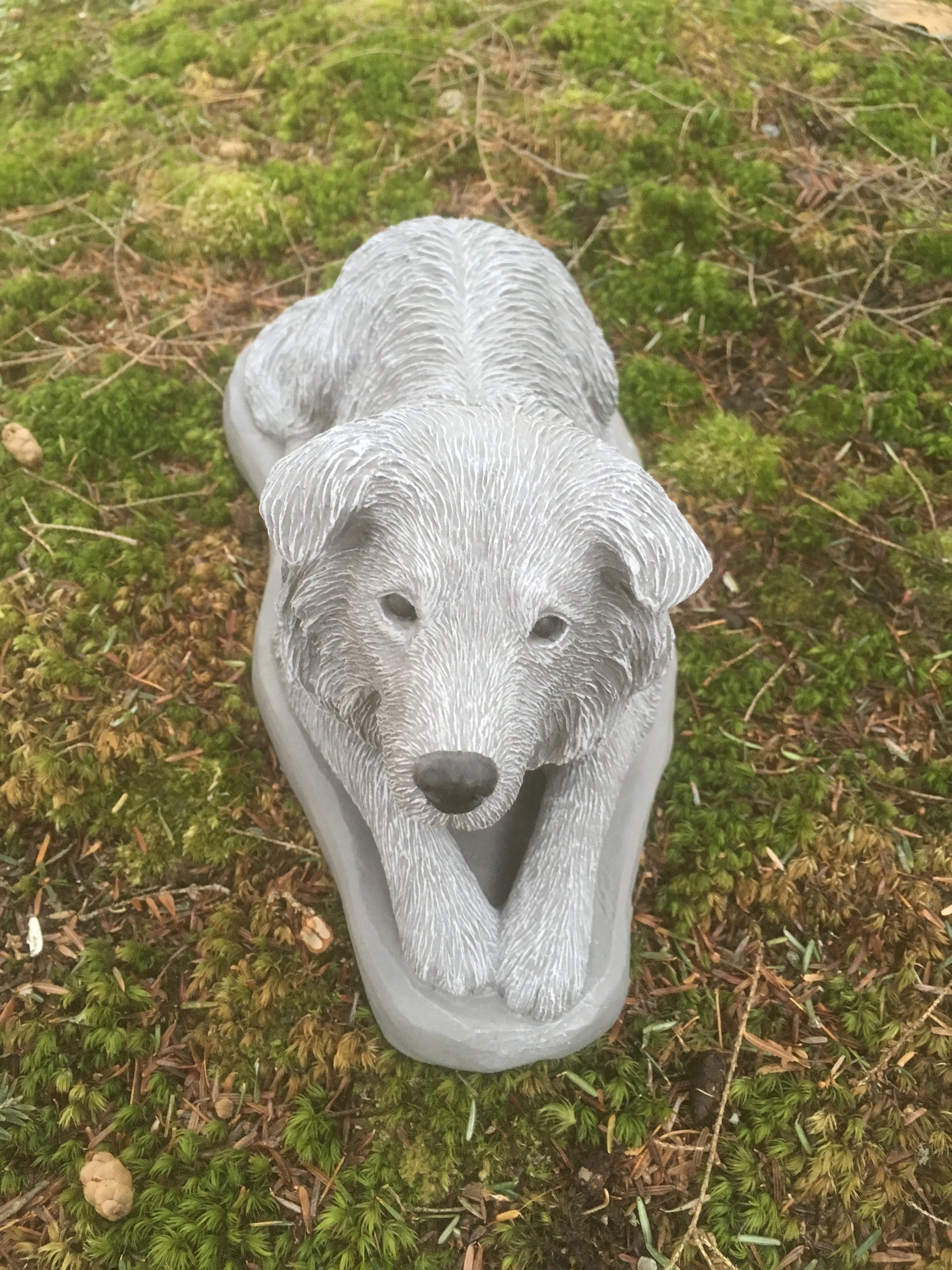 Border Collie Statue, Concrete Dog Statues, Border Collies, Garden ...