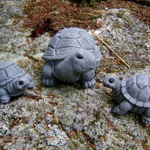 Turtle Statue, Concrete Cement Turtles, Painted Turtle, Cement Garden ...