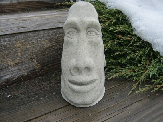 Cement Tiki Garden Statue - Garden Design Ideas