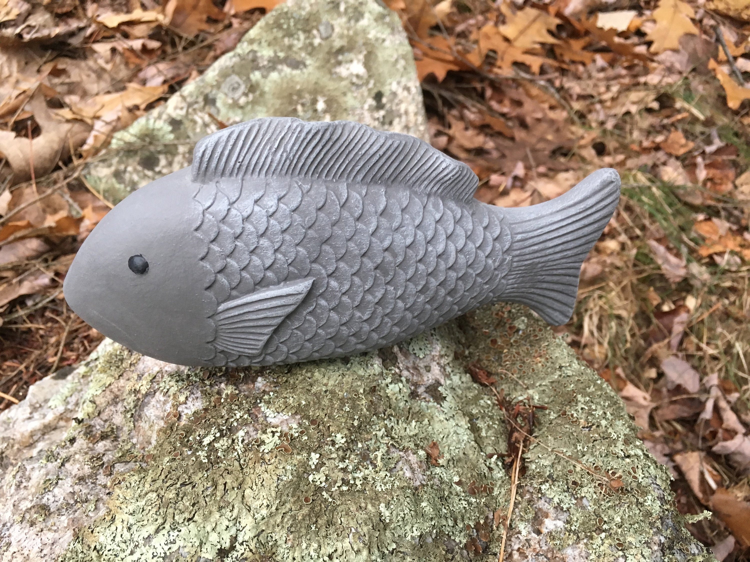 Fish Statue, Concrete Garden Figure, Concrete Fish, Cement Fish, Garden ...