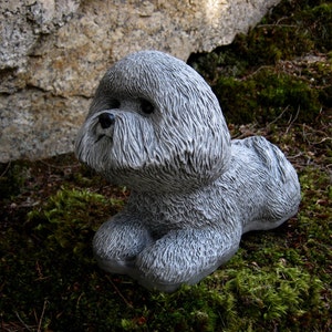 Bichon Frise Statue, Dog Statue, Bichon Figure, Garden Statues ...