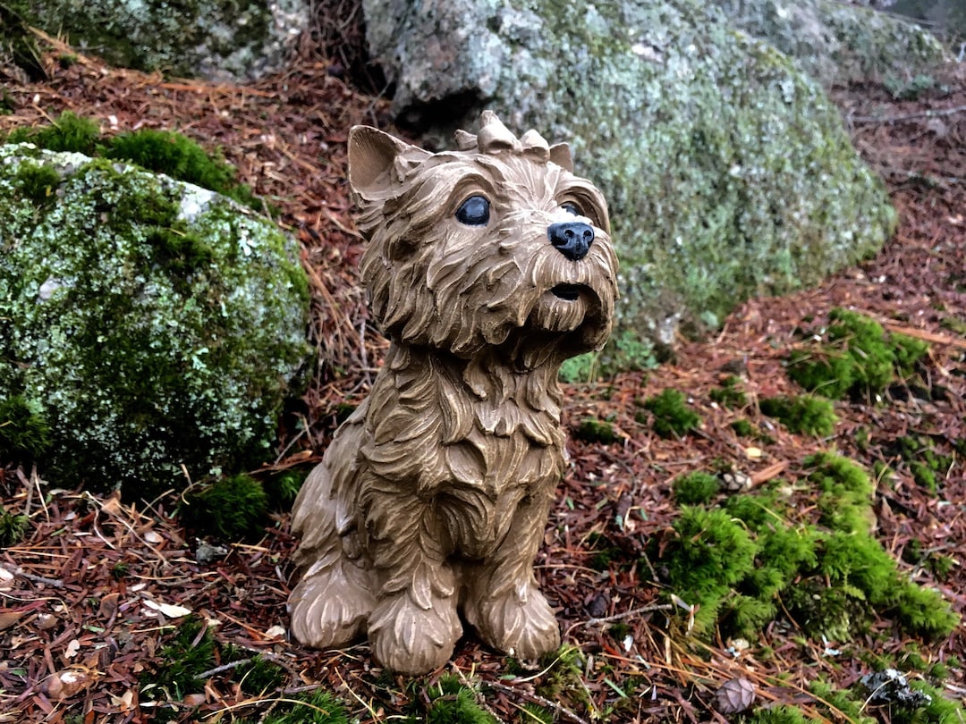 Yorkshire Terrier, Yorkie Figure, Dog Garden Decor, Yorkie Memorial ...
