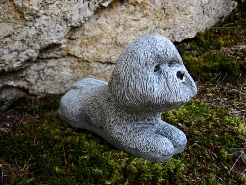 Bichon Frise Statue Dog Statue Bichon Figure Garden - Etsy