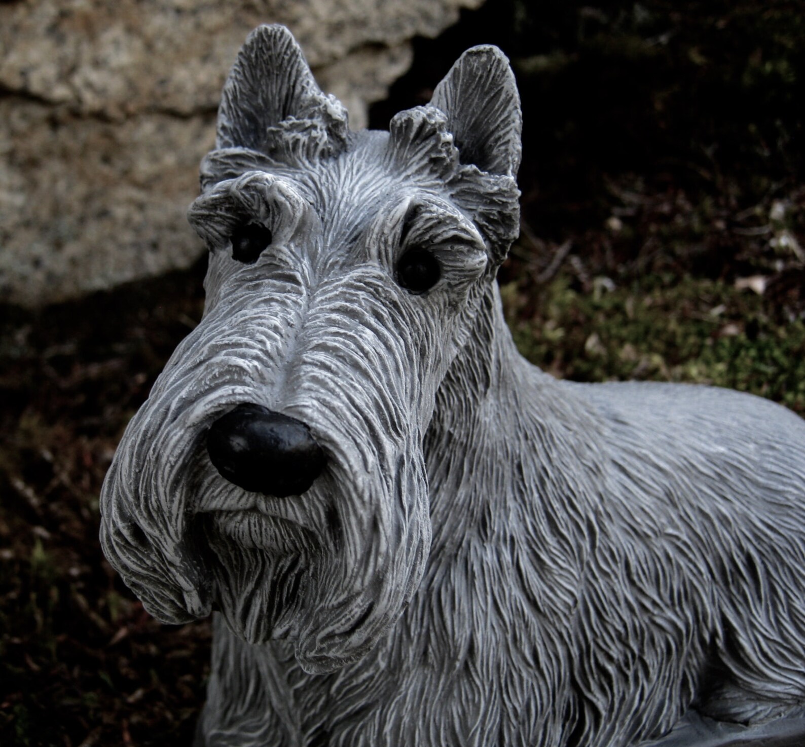Scottie Statue Scottish Terrier Garden Decor Scotty Figure - Etsy