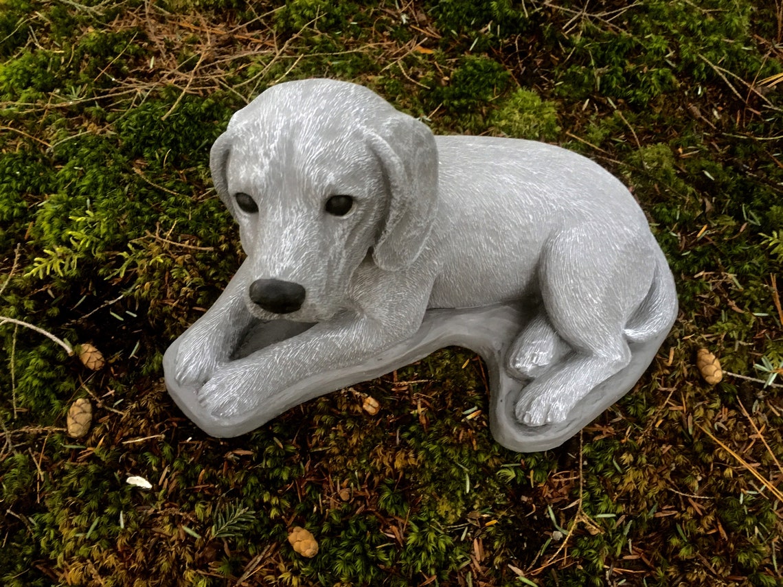 Beagle Statue, Concrete Dog Statues, Garden Decor, Pet Memorial, Garden ...