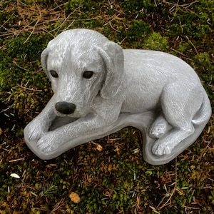 Beagle Statue, Concrete Dog Statues, Garden Decor, Pet Memorial, Garden ...