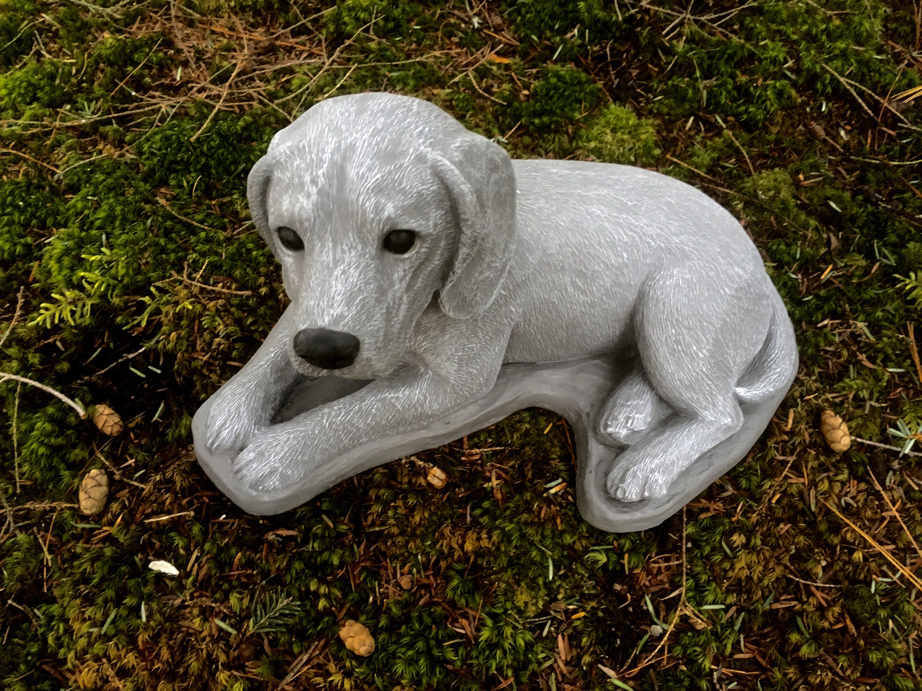 Beagle Statue, Concrete Dog Statues, Garden Decor, Pet Memorial, Garden ...