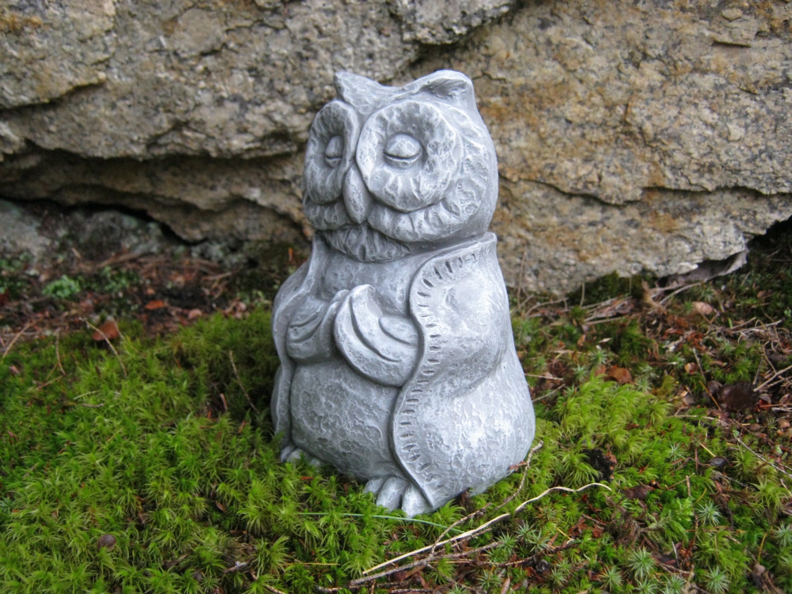 Owl Statue, Buddha Like Owl, Wise Owl Buddha, Meditating Owl Figure ...