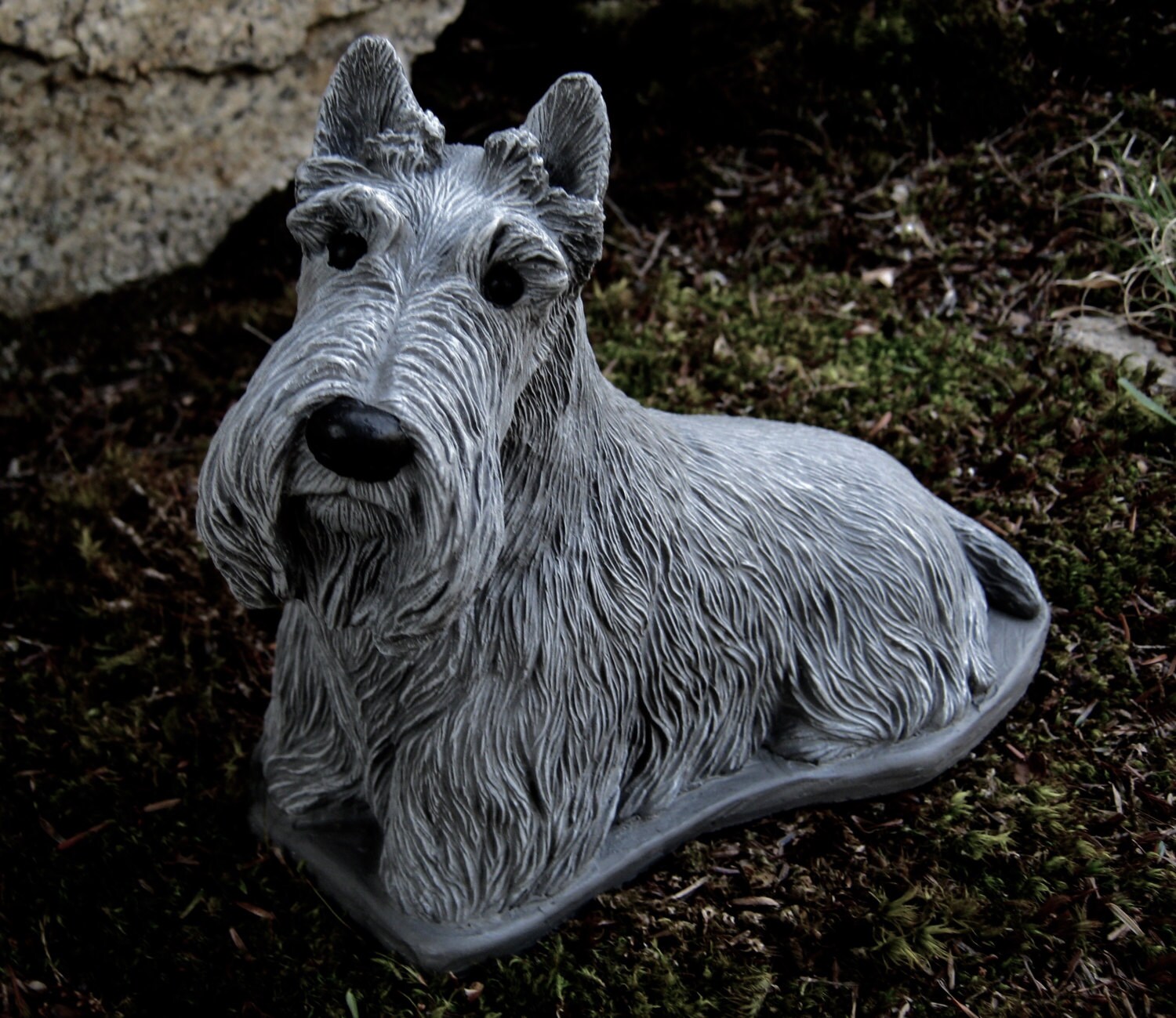 Scottie Statue Scottish Terrier Garden Decor Scotty Figure | Etsy