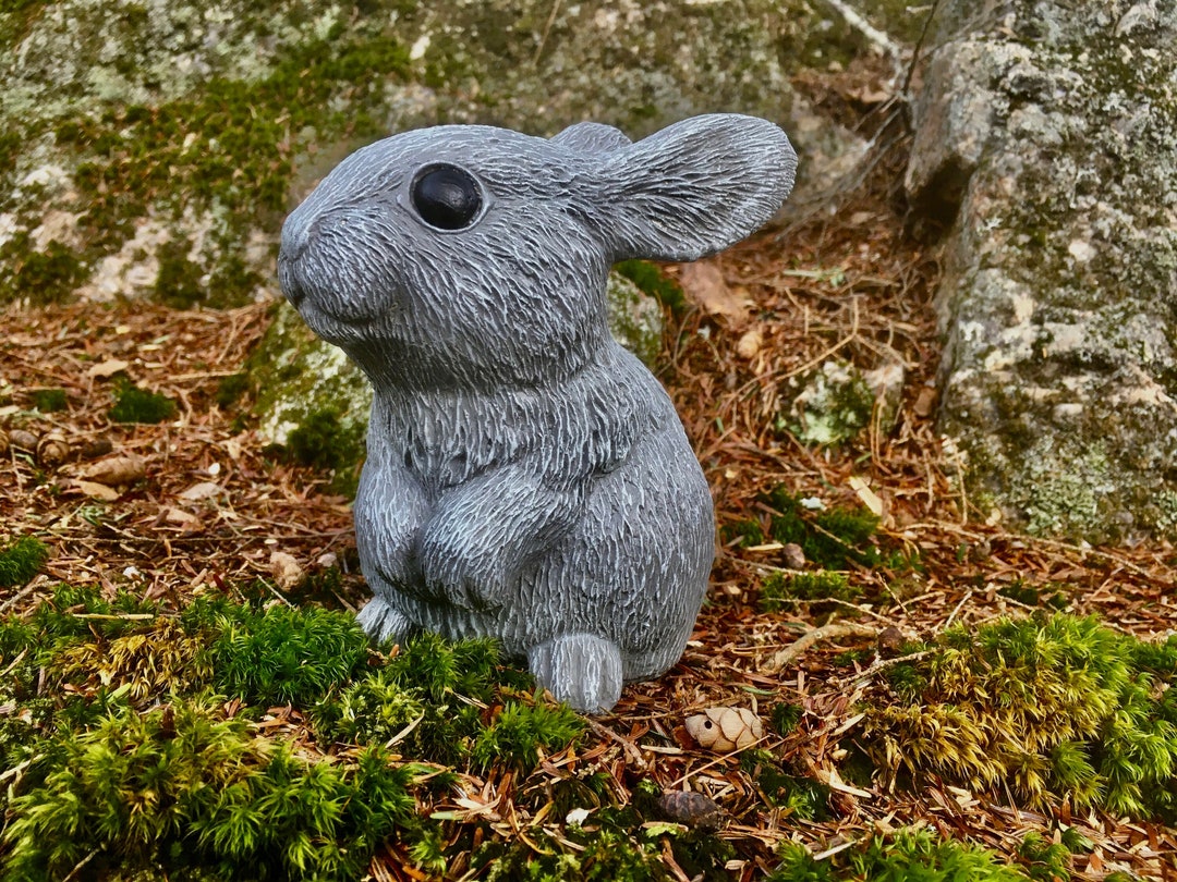 Rabbit Statue, Bunny Rabbits, Concrete Rabbit Figure, Garden Decor ...