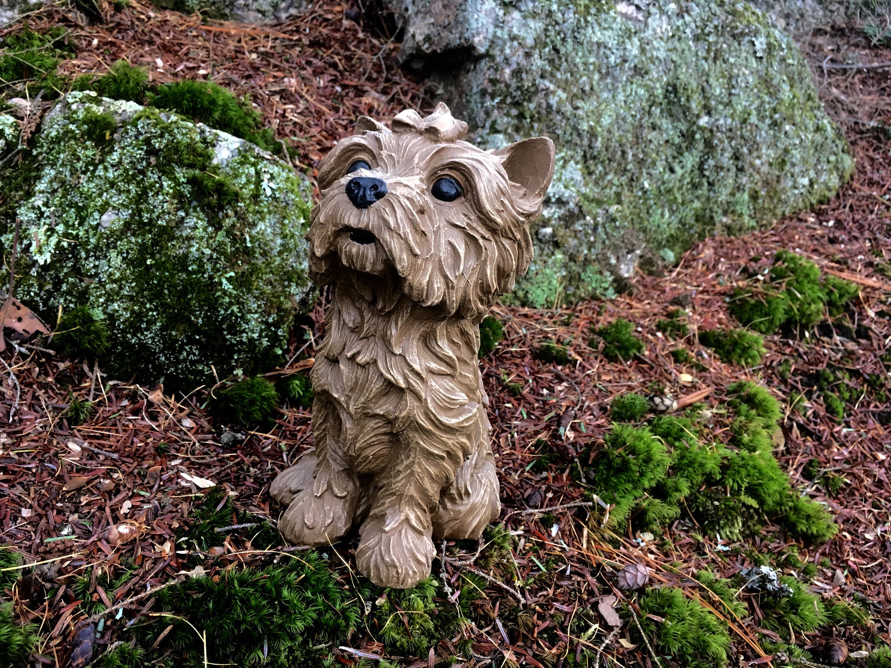 Yorkshire Terrier, Yorkie Figure, Dog Garden Decor, Yorkie Memorial ...
