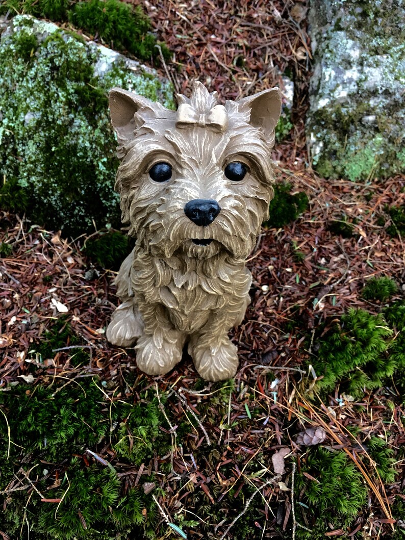 Yorkshire Terrier Yorkie Figure Dog Garden Decor Yorkie - Etsy