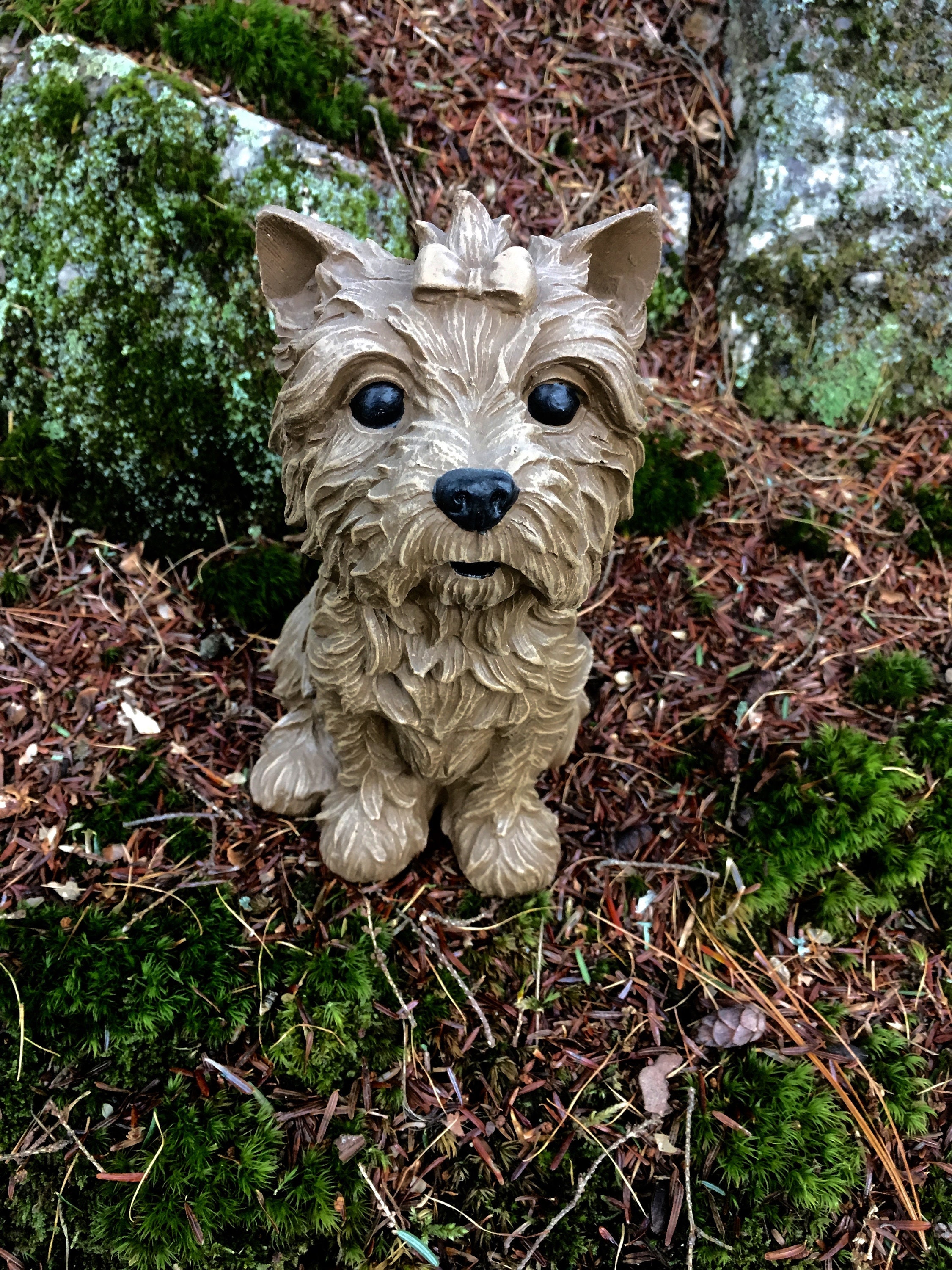 Yorkshire Terrier Yorkie Figure Dog Garden Decor Yorkie - Etsy