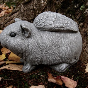 Guinea Pig Angel Statue, Concrete Pig Memorial, Remembrance Figure ...