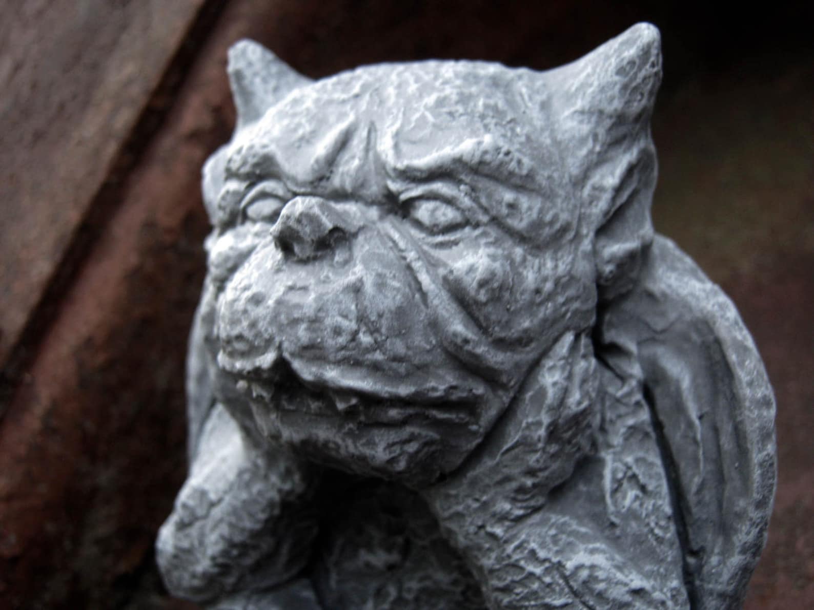 Gargoyle Statue, Stone Gargoyle, Concrete Garden Decor, Outdoor ...