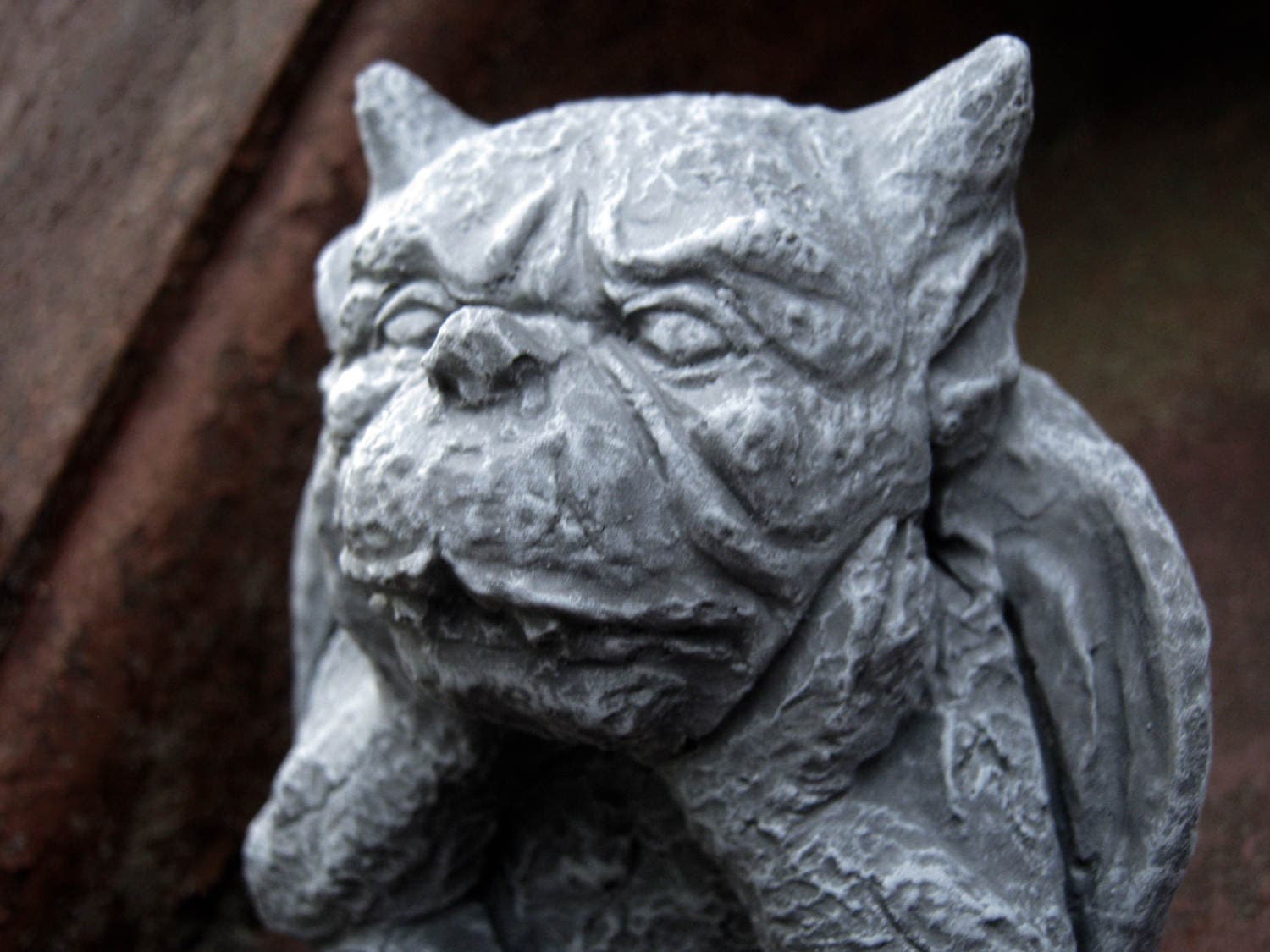 Gargoyle Statue, Stone Gargoyle, Concrete Garden Decor, Outdoor ...