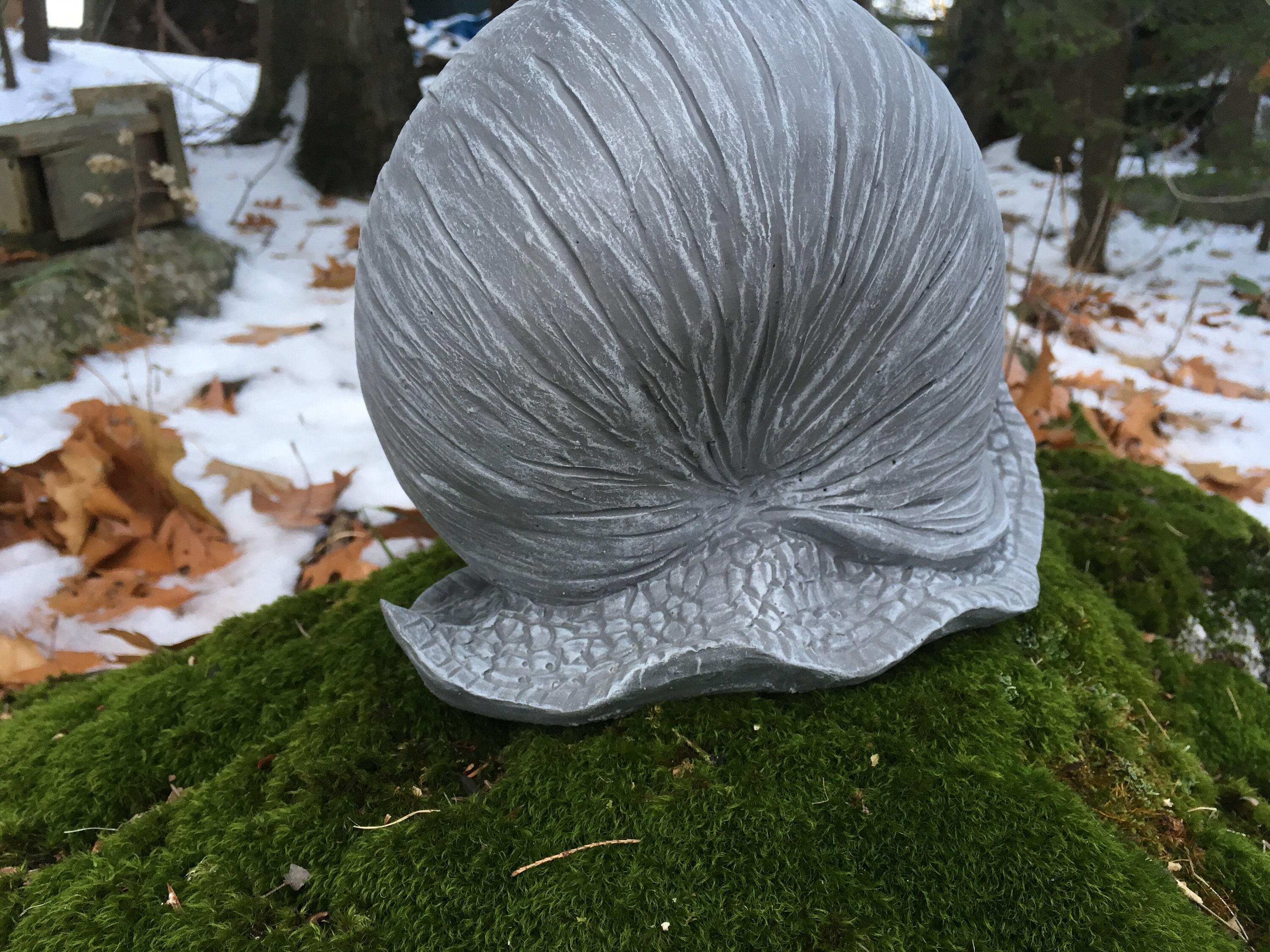 Snail Concrete Statue Garden Decor Yard Art Cast in Cement | Etsy