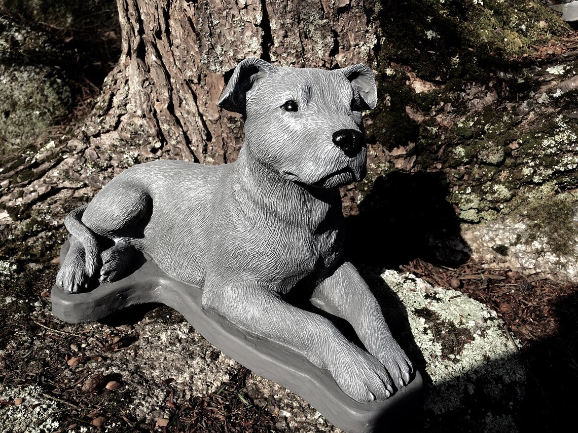 Pitbull Statue Concrete Statues. Pit Bull Dog Statue Garden | Etsy