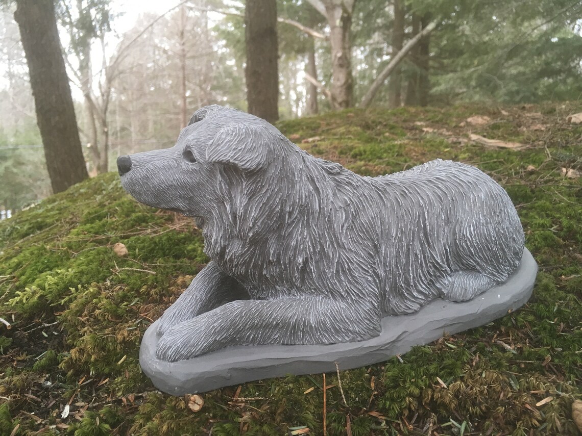 Border Collie Statue, Concrete Dog Statues, Border Collies, Garden ...