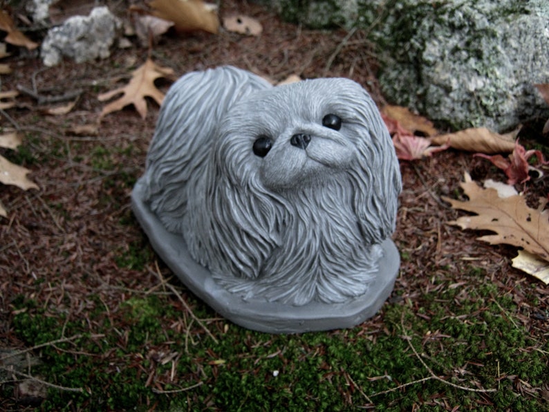 Pekingese Dog Statue Pekingese Concrete Statues Pet - Etsy