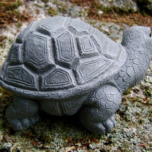 Turtle Statue, Concrete Cement Turtles, Painted Turtle, Cement Garden ...