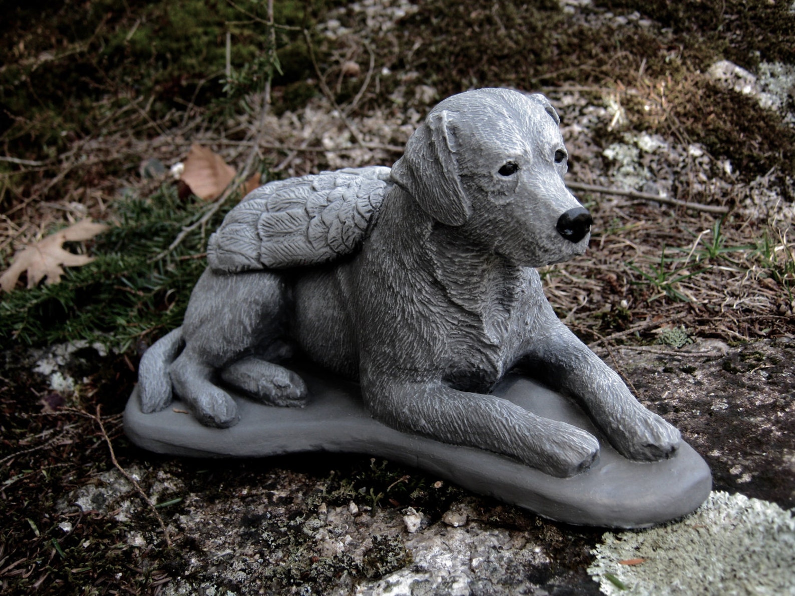 Labrador Statue Lab Labrador Retriever Angel Statue - Etsy