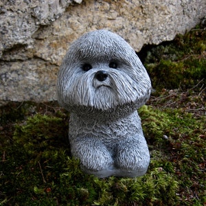 Bichon Frise Statue, Dog Statue, Bichon Figure, Garden Statues ...