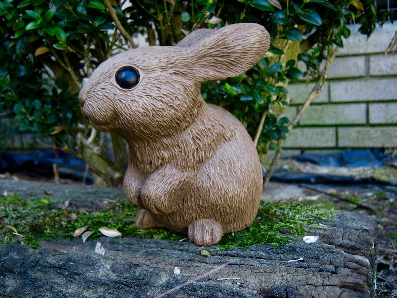 Rabbit Statues, Garden Rabbits, Garden Bunnies, Concrete Rabbits ...