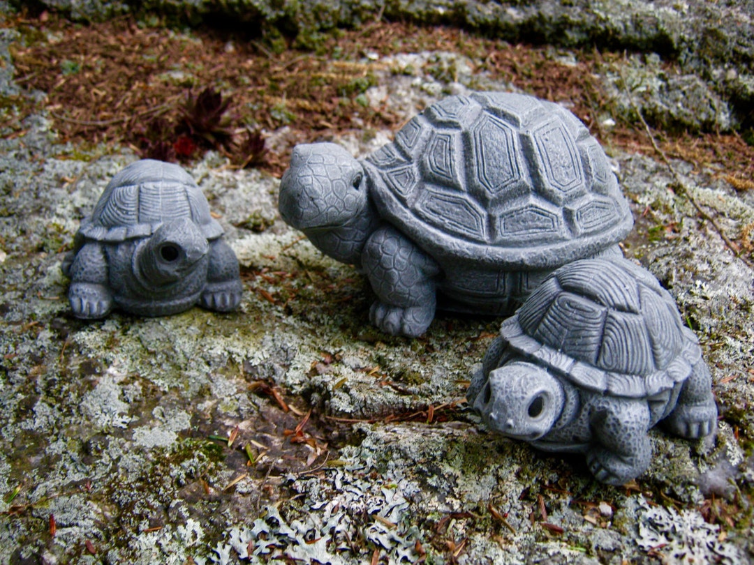 Turtle Statue Family, Turtles, Concrete Statues, Concrete Turtle ...