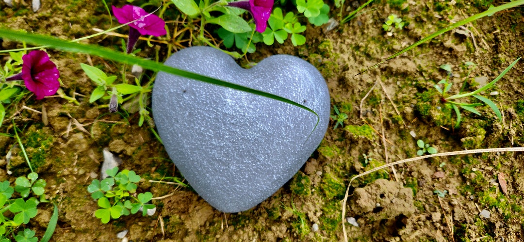 Heart of Stone, I Love You Stone, Cement Heart, Concrete Headstone ...