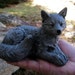 Fox Statue, Fox Sculpture, Concrete Fox Figure, Small Concrete Statues ...