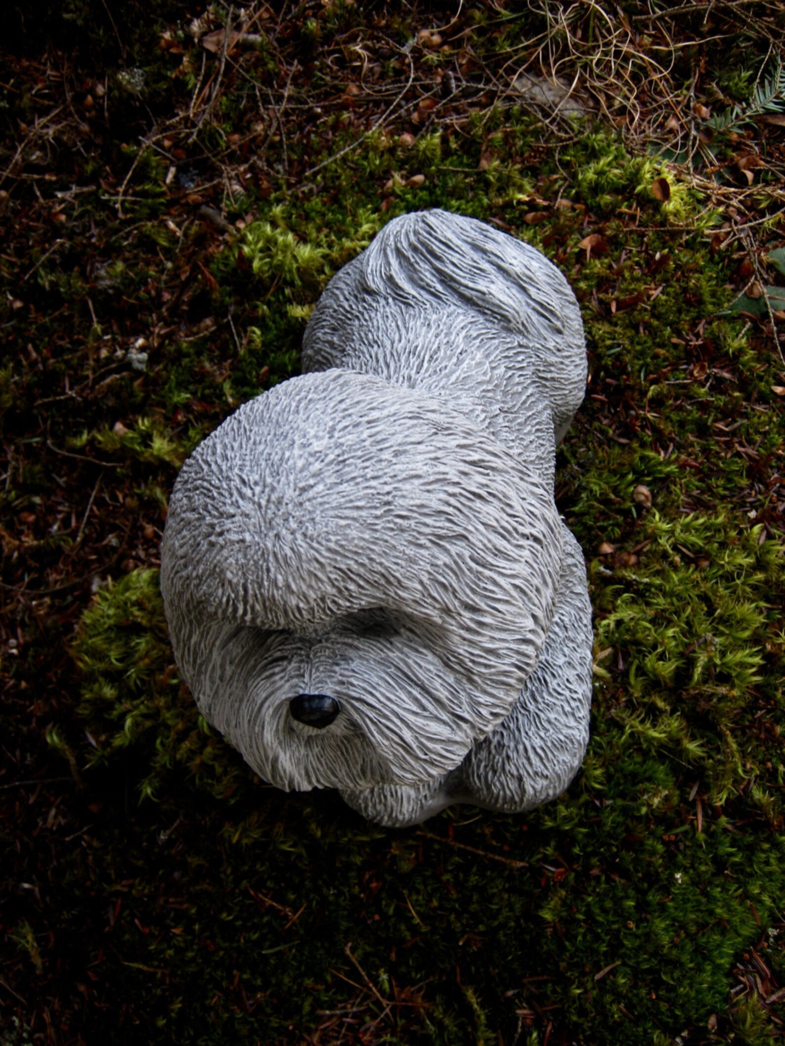 Bichon Frise Statue Dog Statue Bichon Figure Garden - Etsy