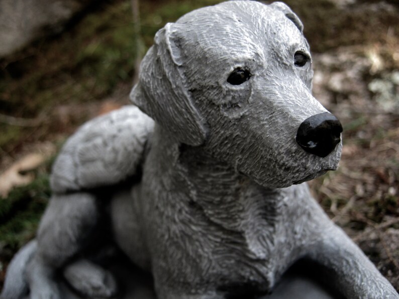 Labrador Statue, Lab, Labrador Retriever Angel Statue, Concrete Lab ...