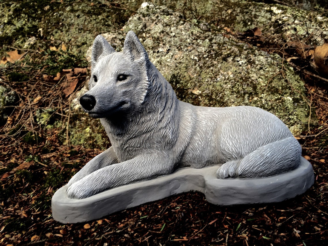 Husky Dog Statue Concrete Husky Statues Garden Statues Pet - Etsy