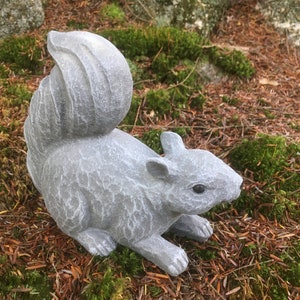 Squirrel Statue, Concrete Squirrels, Concrete Squirrel Figure, Cement ...