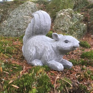 Squirrel Statue, Concrete Squirrels, Concrete Squirrel Figure, Cement ...